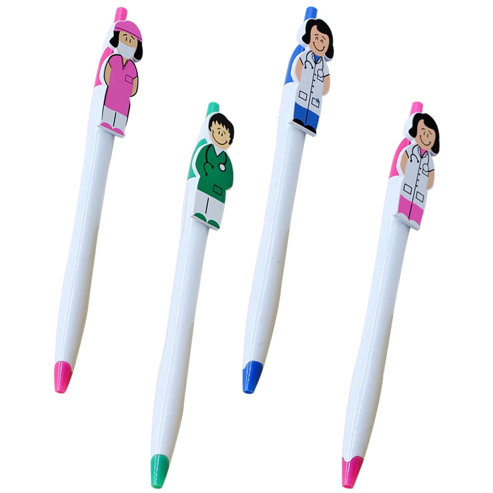 4 Pcs Fun Pens Ballpoint Office Writing Portable Household Supply Funny ...