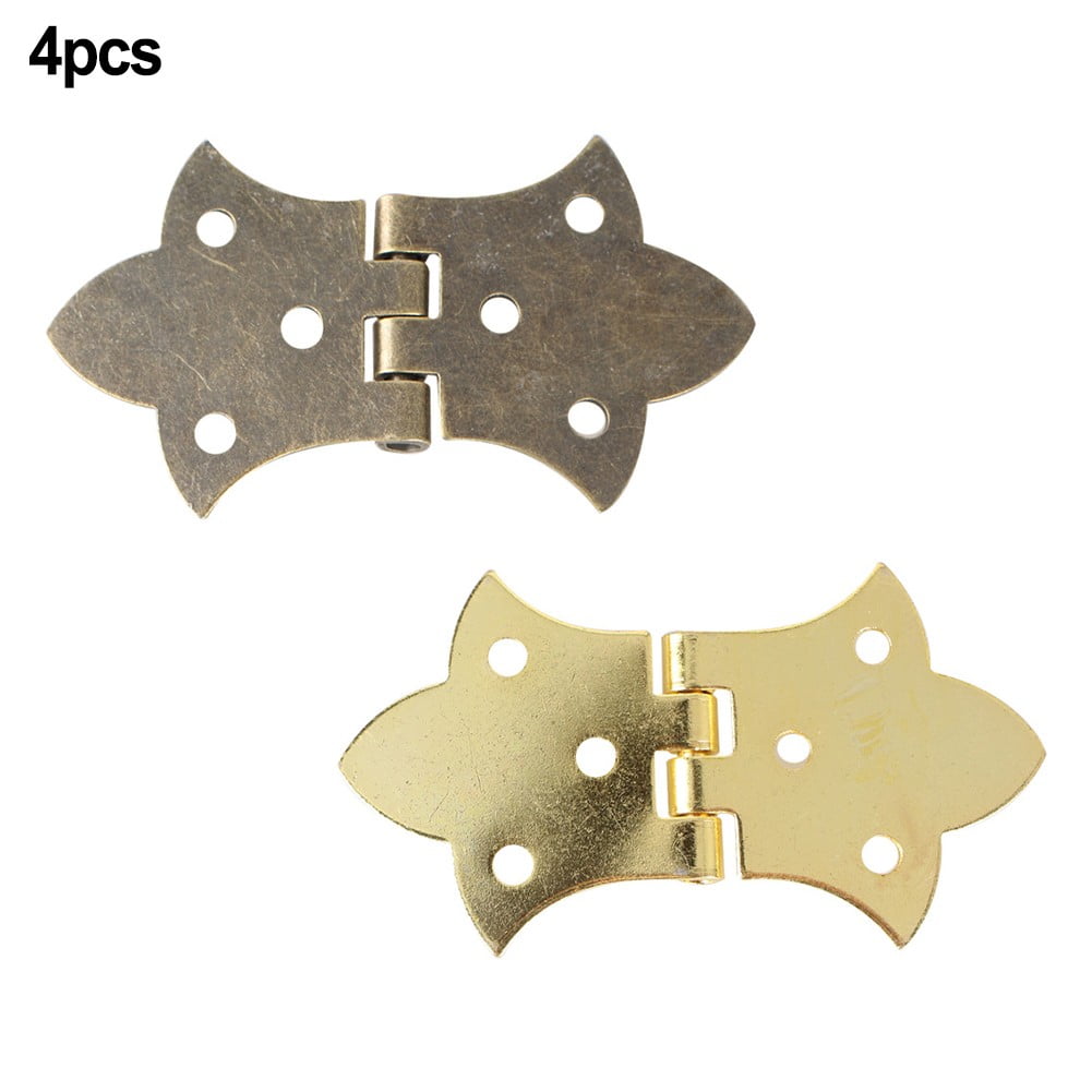 4 Pcs Furniture Hinges Antique Wooden Gift Jewelry Box Hinge Dollhouse ...