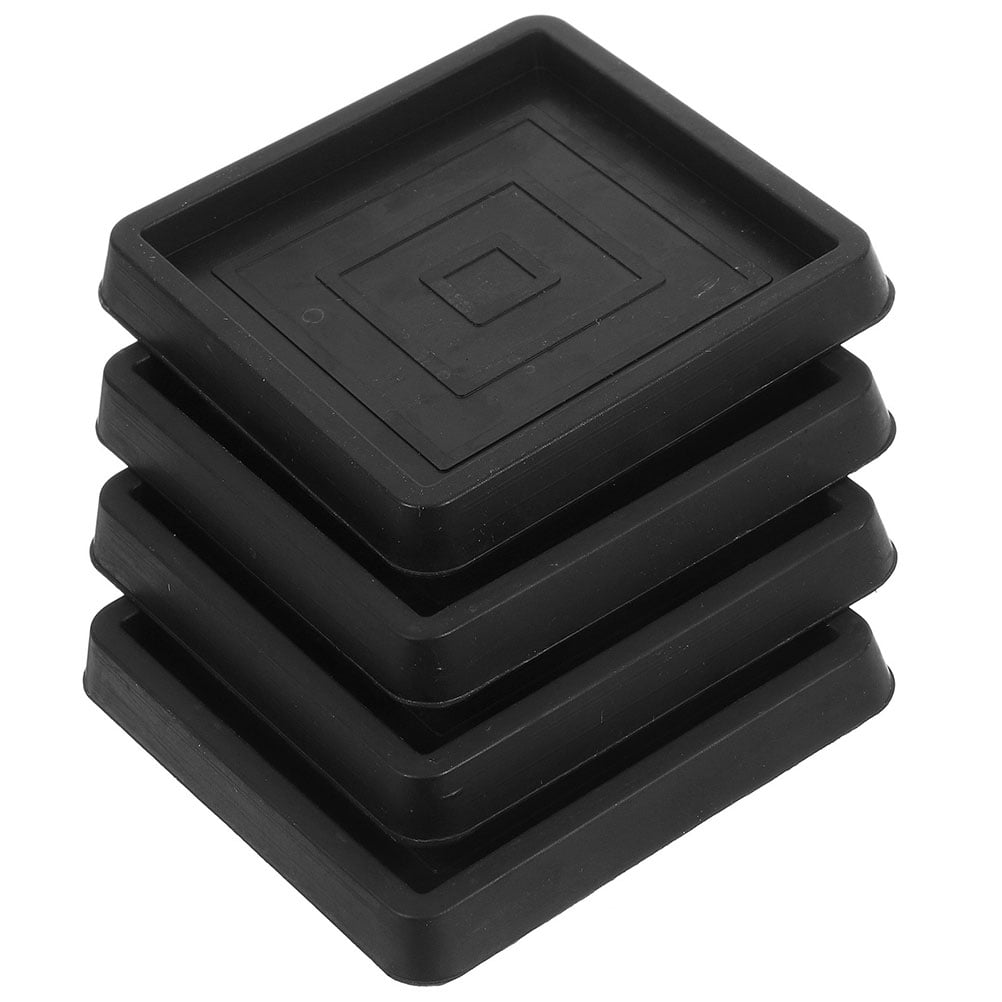 4 Pcs Furniture Mat Couch Anti Slip Pads Rubber Feet Sofas Square Leg ...