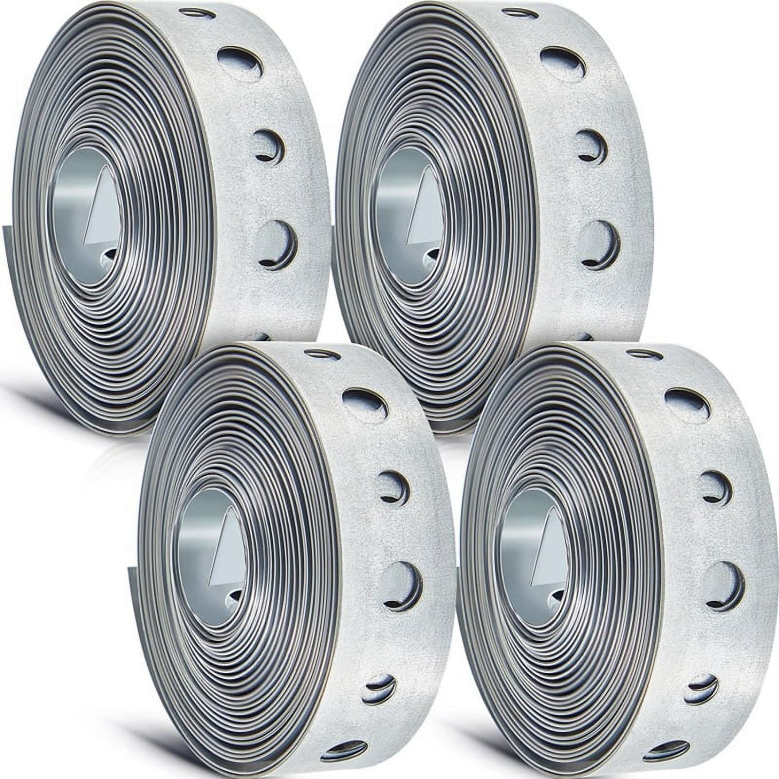 4 Pcs Galvanized Hanger Strap Metal Strapping with Holes Pipe Hanger ...