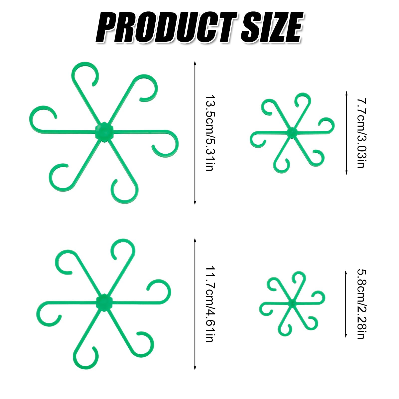 4 Pcs Garden Climbing Houseplant Stem Supports, Plastic Plant Climbers ...