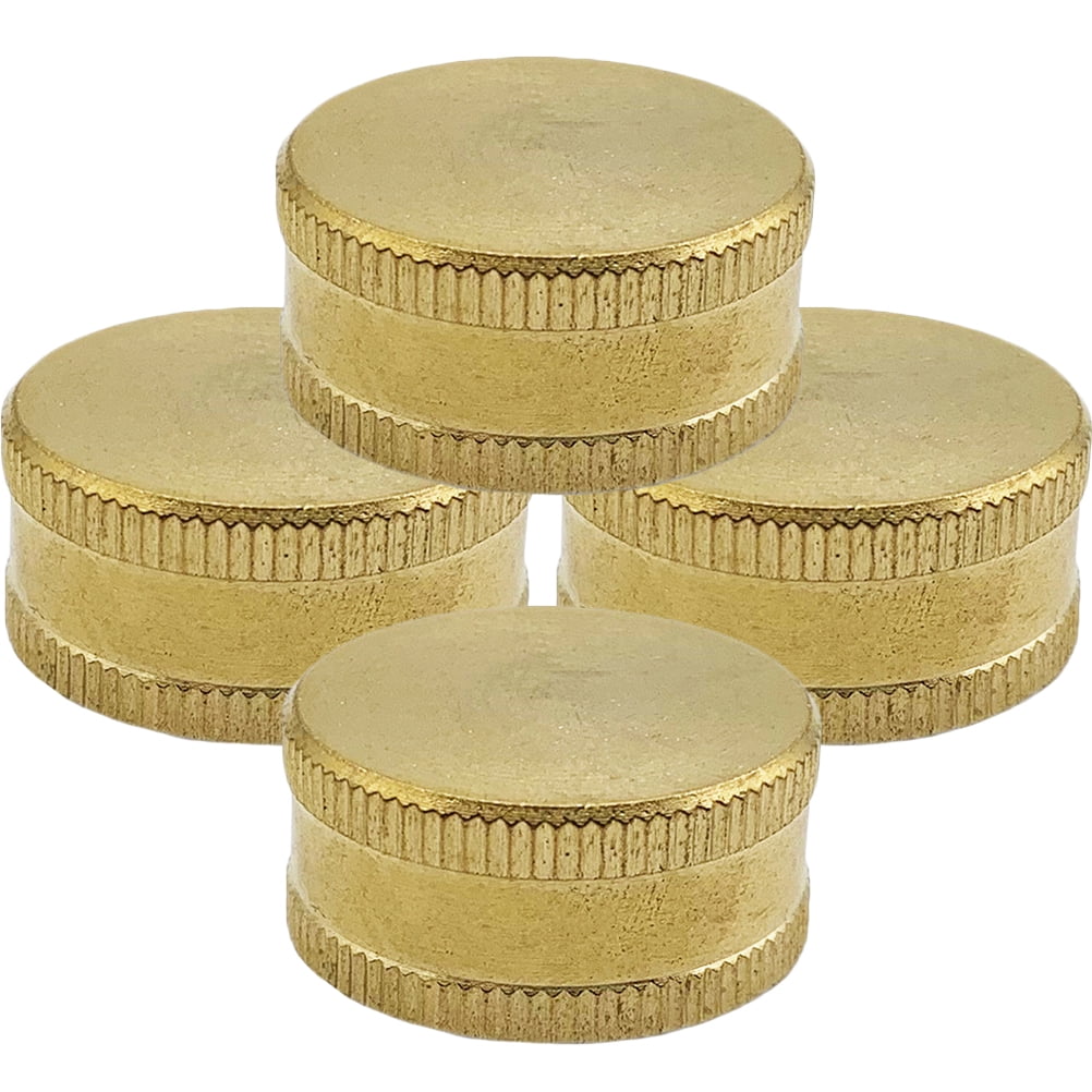 4 Pcs Garden Hose Cover Caps and Plugs Thread Stopper Brass Ends Female ...