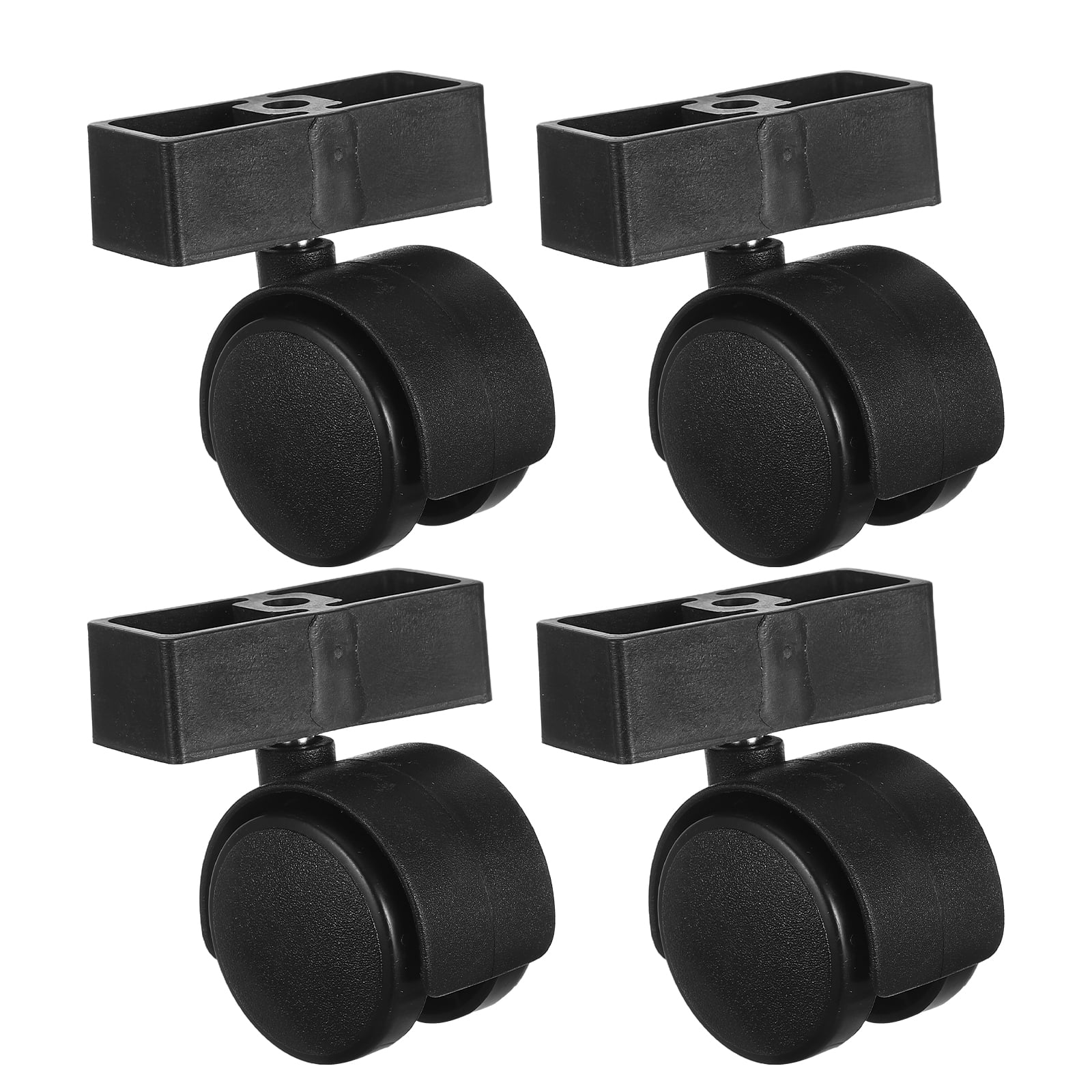 4 Pcs Garden Planter Box Wheels with Brackets Heavy Duty Rotatable ...