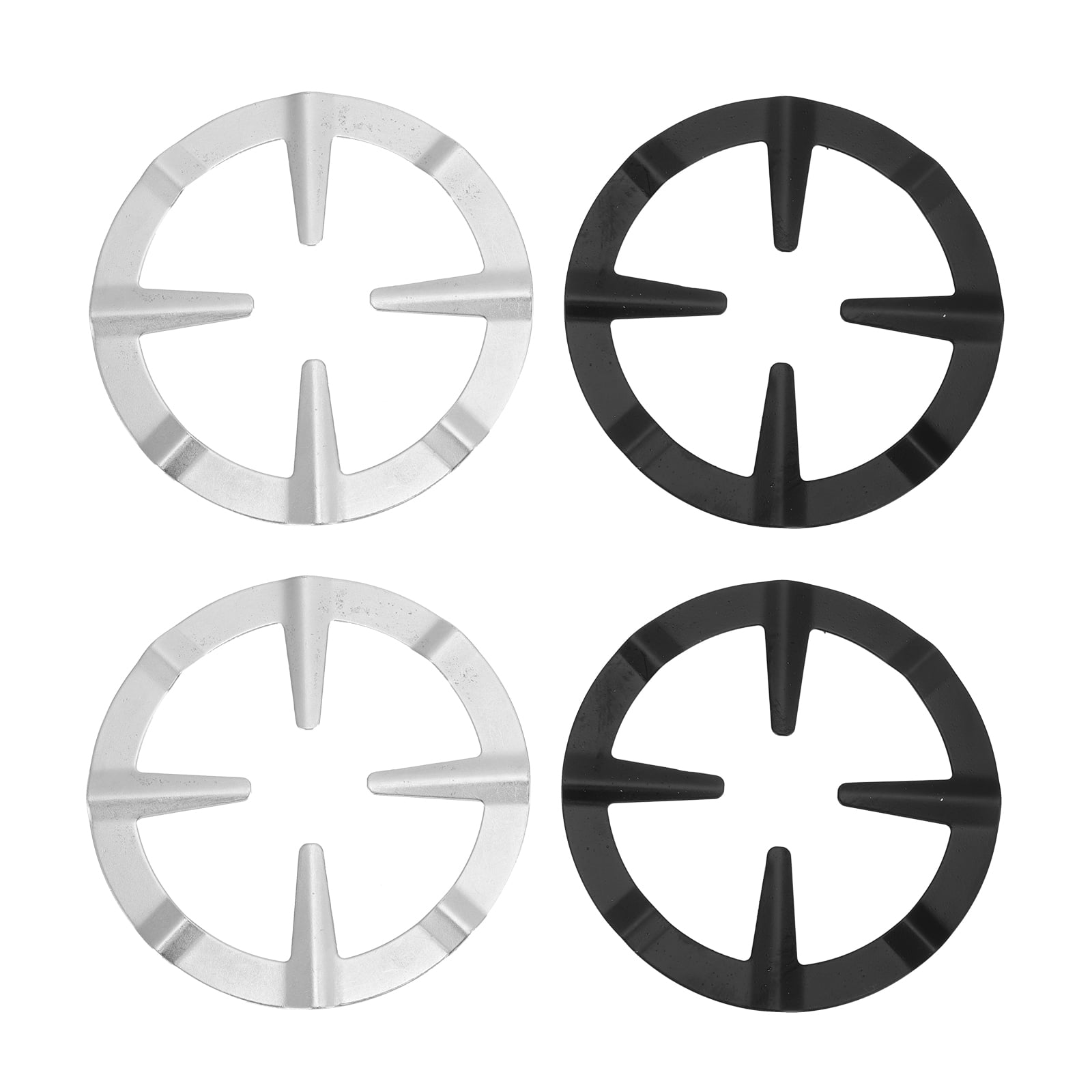MOKKHNB Gas Stove Bracket Silver 4Pcs 5.5X5.5X0.2In - Walmart.com