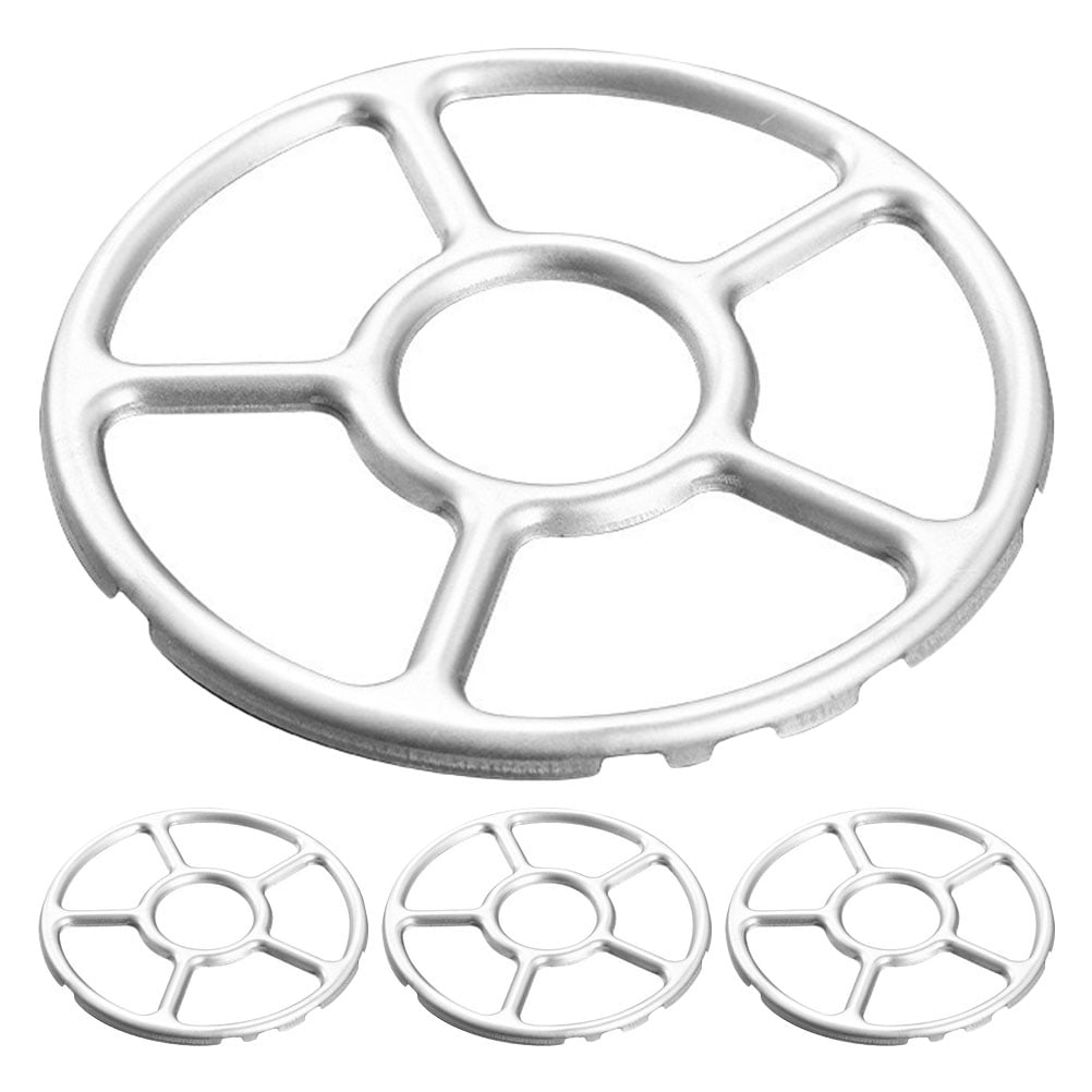 COMPUKAS Gas Stove Rack Wok Rack Light Grey Stainless Steel 4Set ...