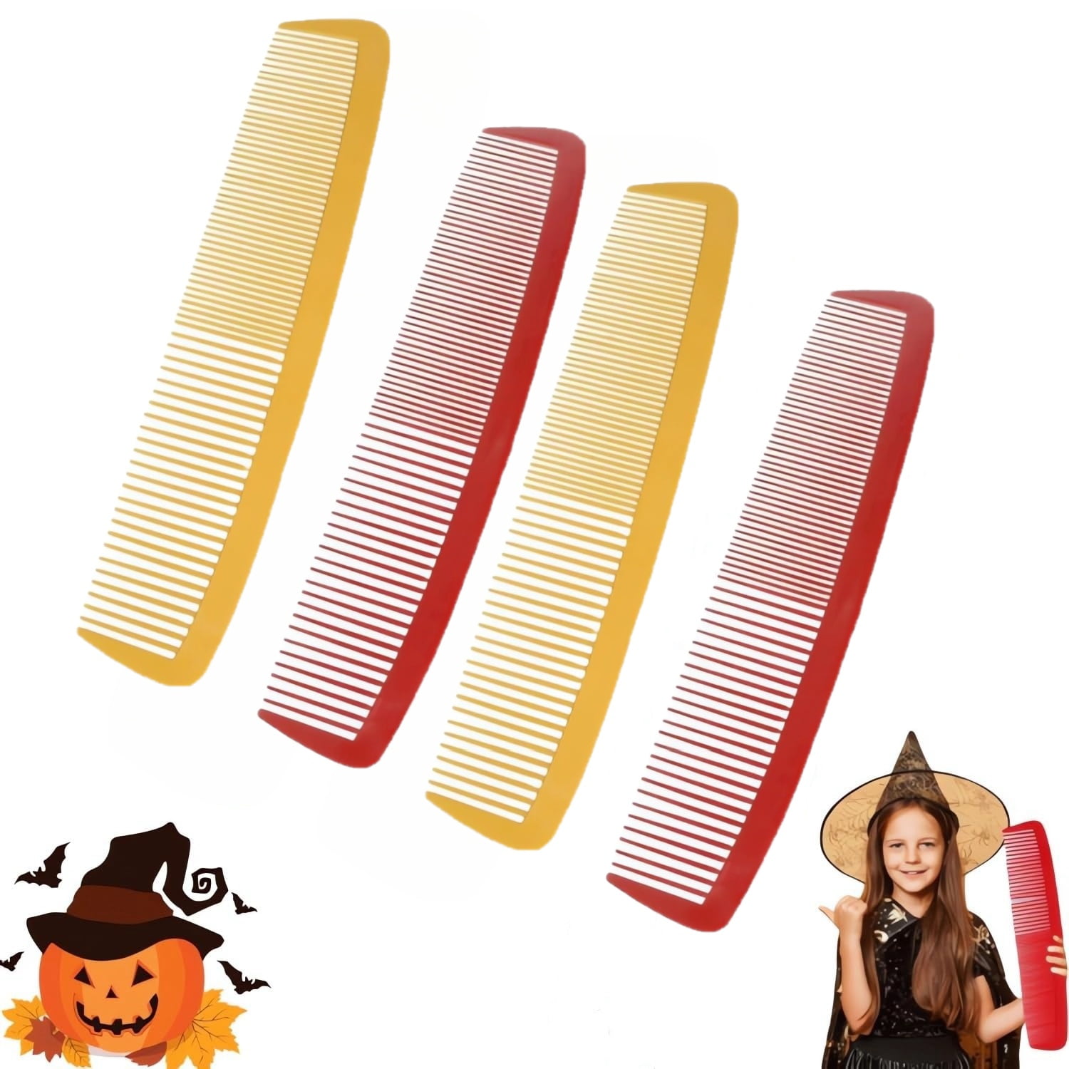 4 Pcs Giant Comb Prank, Roleplay Giant Fine Tooth Comb, Funny Oversized ...