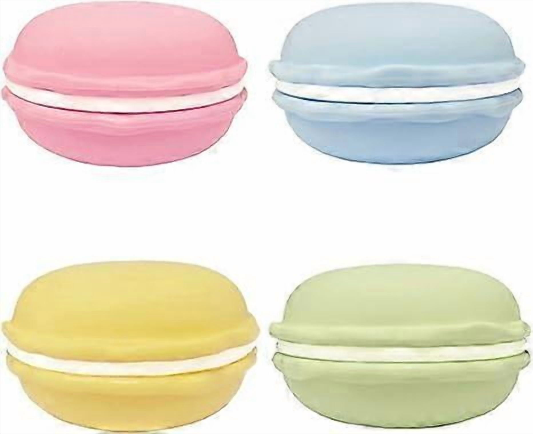 4 Pcs Giant Macaron Storage Case Colorful Large Macaron Jewelry Storage ...