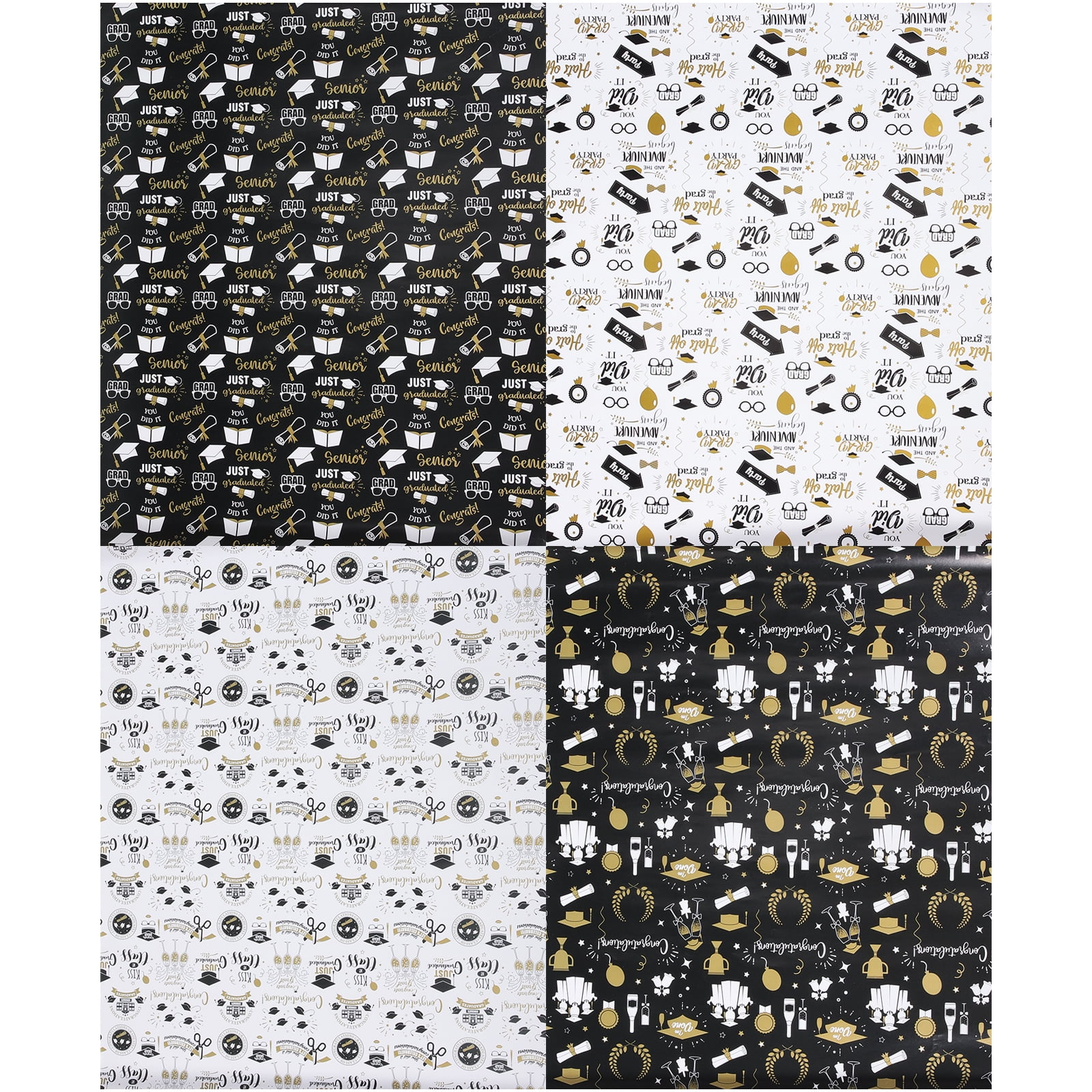 4 Pcs Elegant Gift Wrapping Paper, Party Wedding Bridal Shower Wrap ...