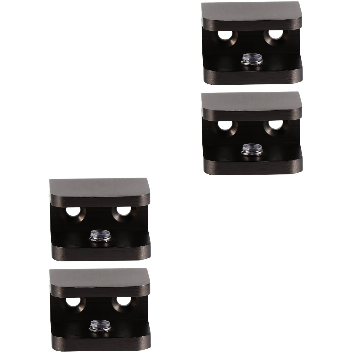 4 Pcs Glass Clip Shelf Mounting Brackets Clips Clamps Clothes Hanging ...