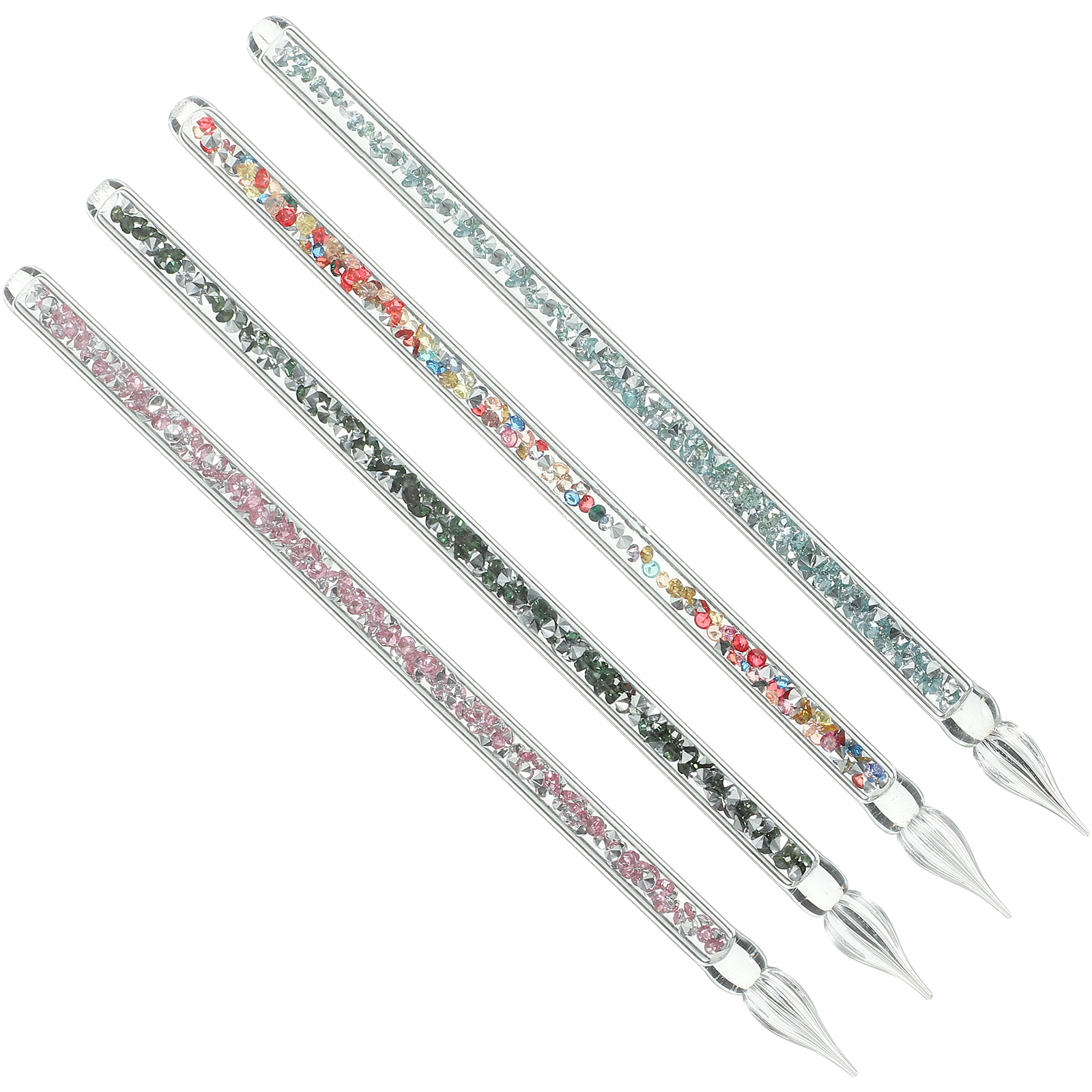 4 Pcs Glass Dip Pen Clear Signing Calligraphy Inking Pens Stained ...