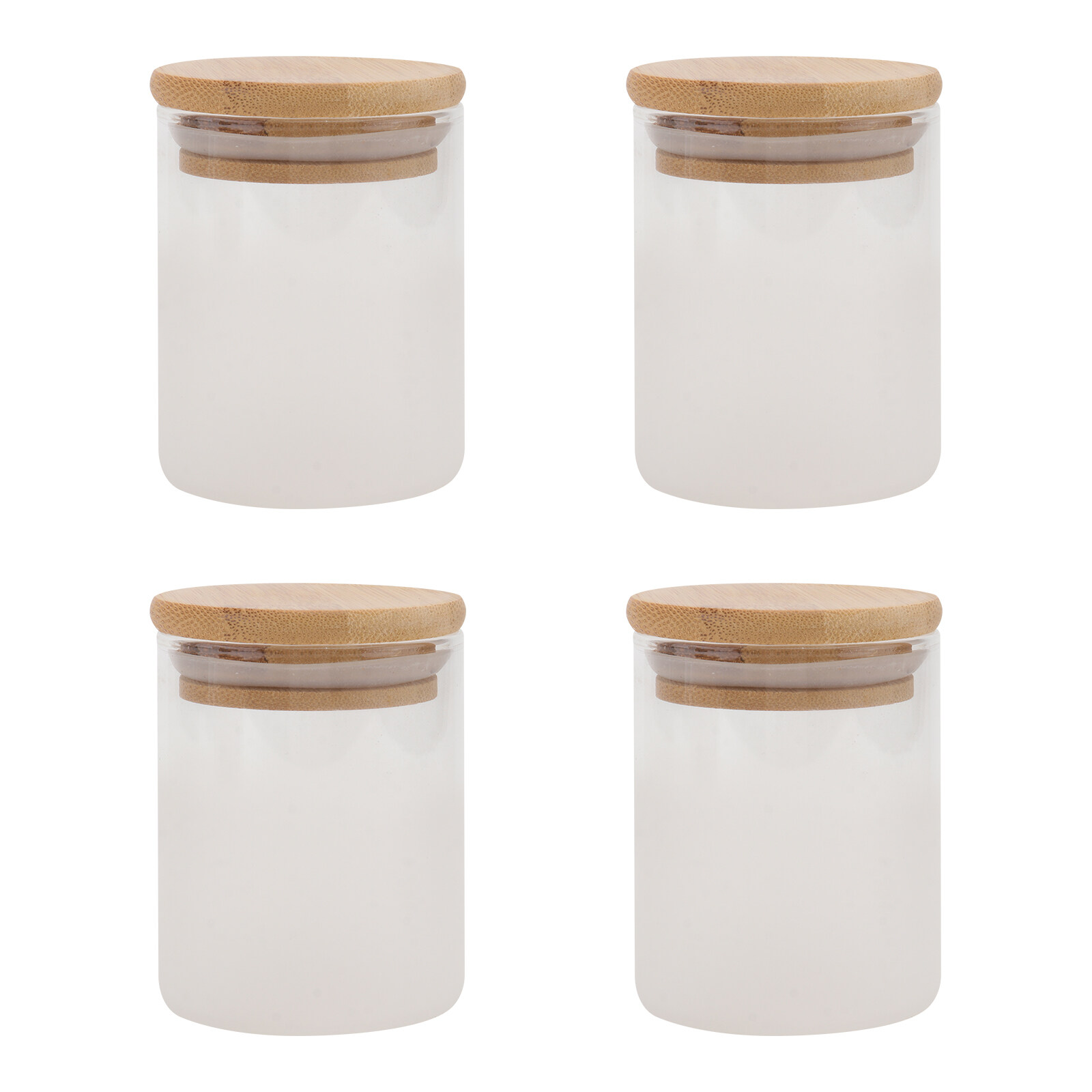 4 Pcs Glass Jar Cereal Container Glass Canister Food Jar Glass Tea Jar ...