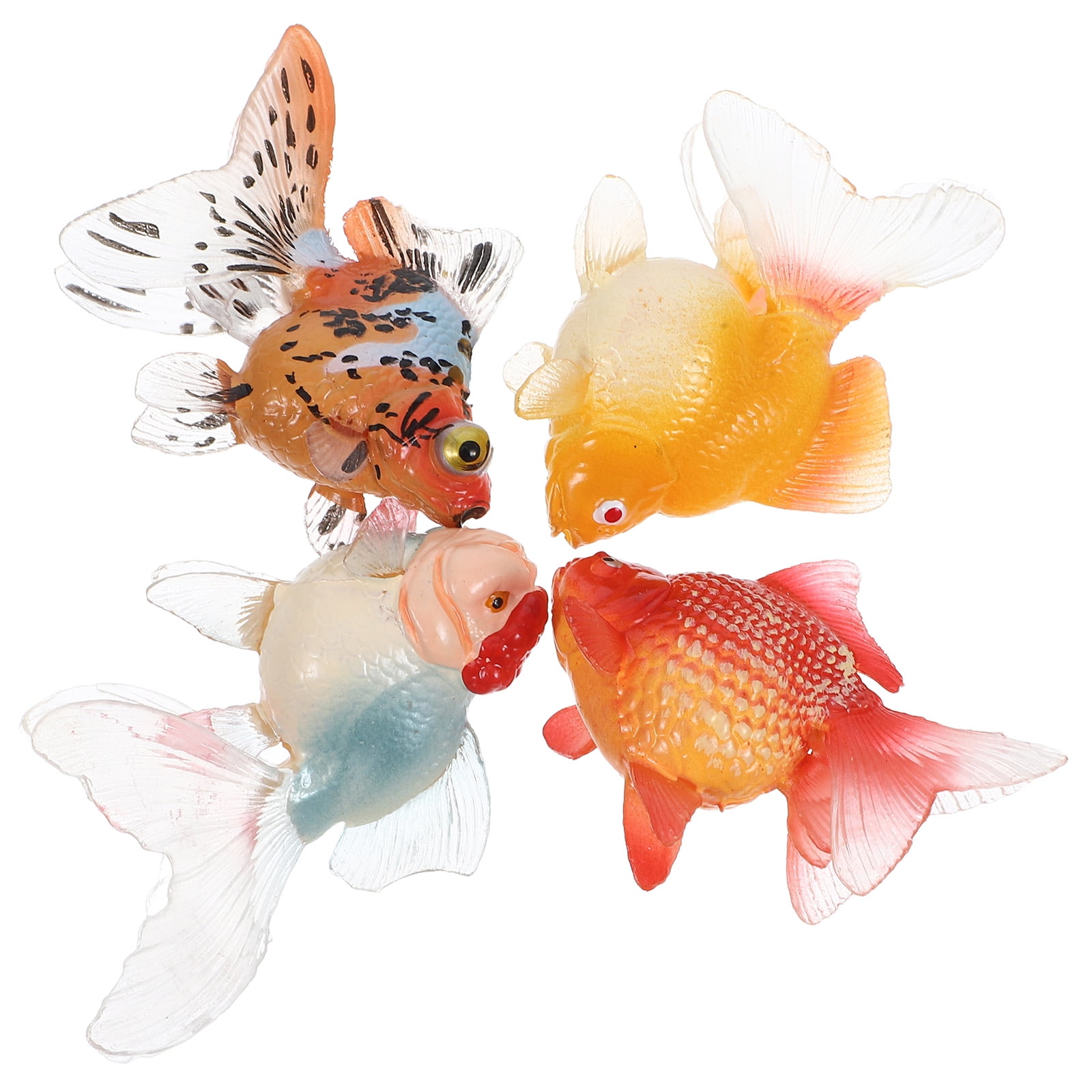 4 Pcs Goldfish Model Fake Small Koi Figurine Artificial Aquarium Toy ...
