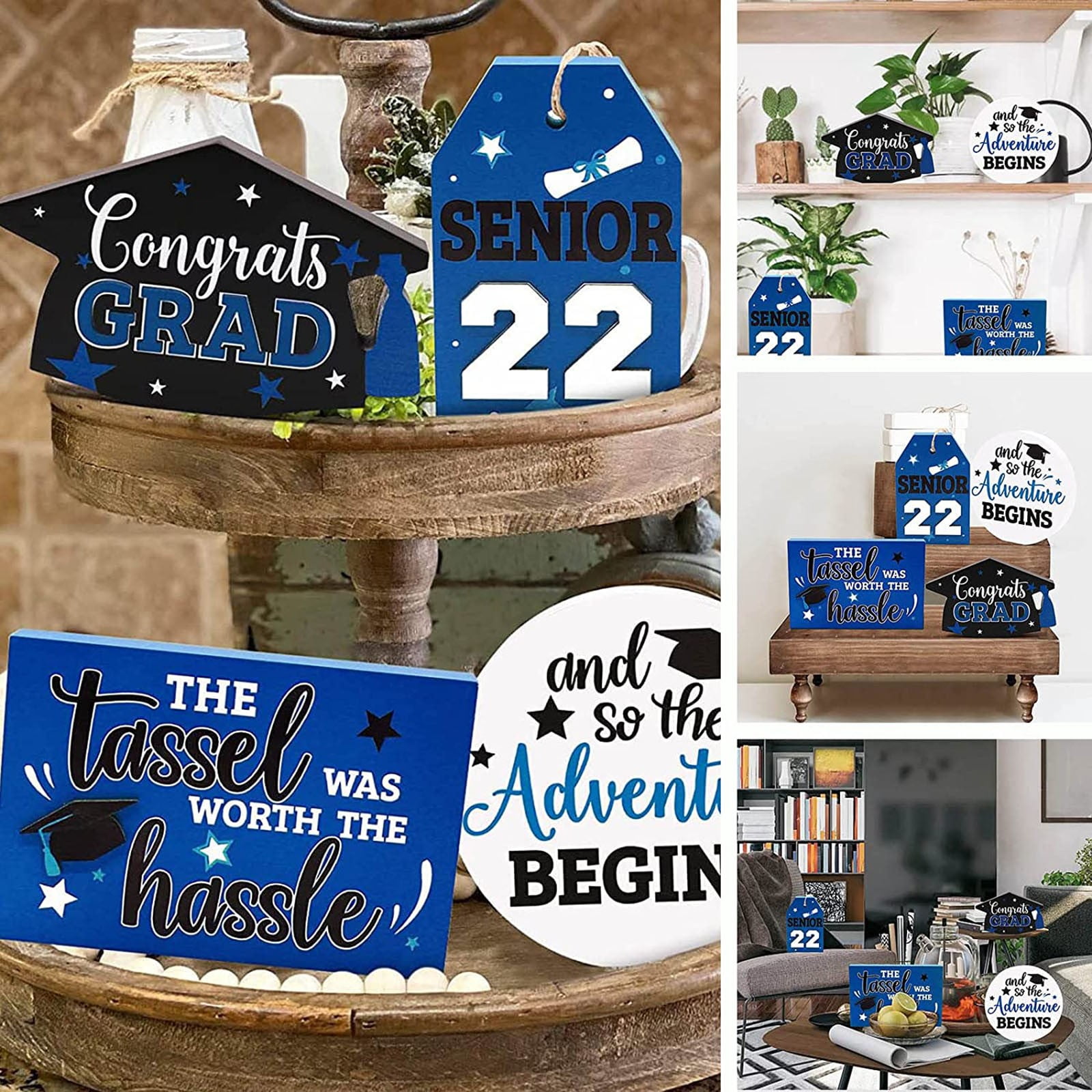 4 Pcs Graduation Gifts Graduation Centerpieces for Tables 2025 Congrats ...