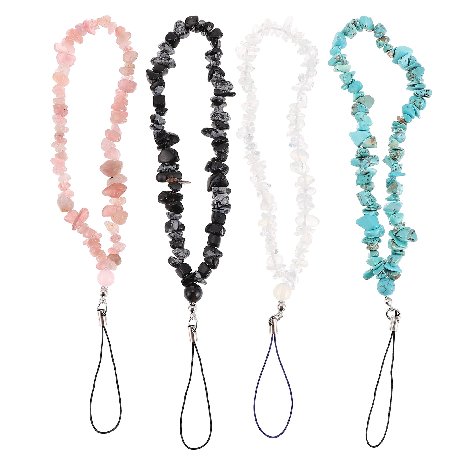 4 Pcs Gravel Mobile Phone Charm Lanyards for Women Hanging Camera ...