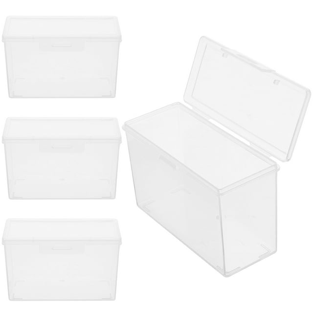 4 Pcs Greeting Card Organizer Photo Keeper Stationery Case Photos ...