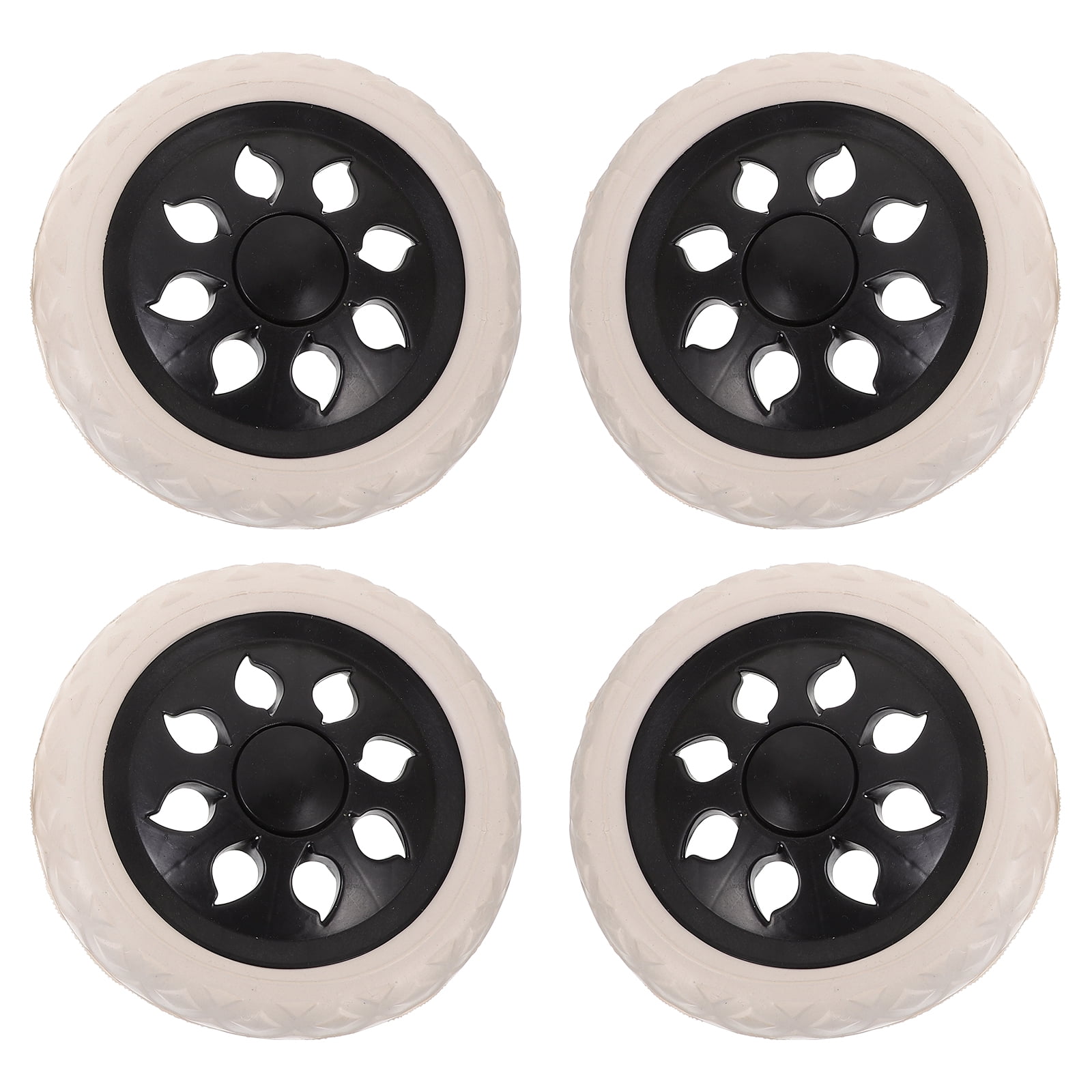 4 Pcs Grocery Cart Replacement Wheels Shopping Easy to Store Trolley ...