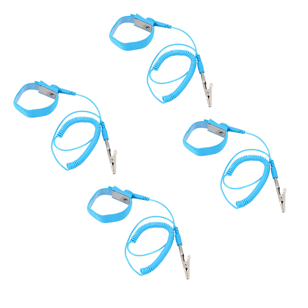 4 Pcs Grounding Bracelet Anti-static Wrist Strap Adjustable - Walmart.com