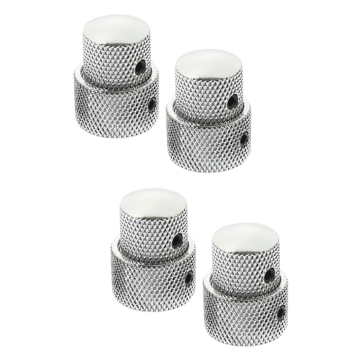 MERRYHAPY Silver Metal Control Knobs Caps for Electric Guitars and ...