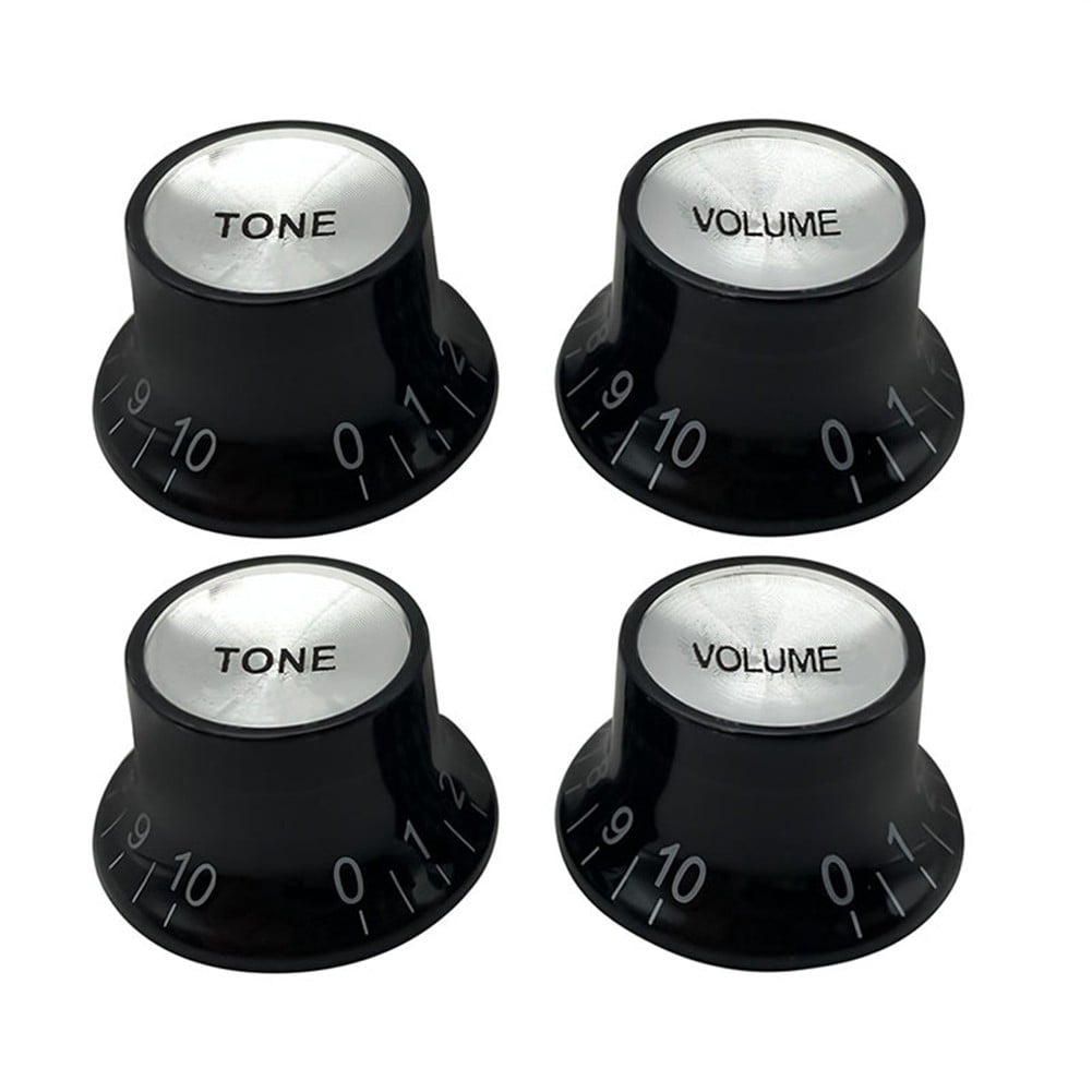 4 Pcs Guitar Speed Control Knobs 2 Volumes 2 Tones Knob for LP SG ...