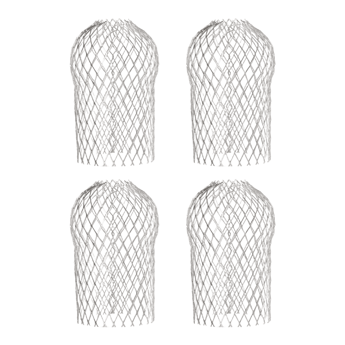 4 Pcs Gutter Downspout Guards 3.5 Inch Aluminum Leaf Filter Strainer ...