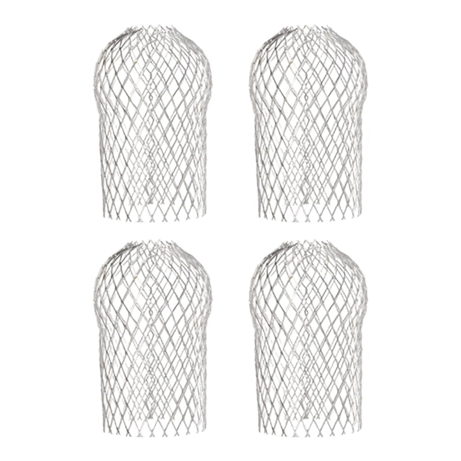4 Pcs Gutter Downspout Guards 3.5 Inch Aluminum Leaf Filter Strainer ...