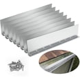 4 Pcs Gutter Valley Splash Guard,Straight Rain Diverter Roofing Gutter ...
