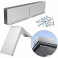 4 Pcs Gutter Valley Splash Guards,Aluminum Rain Diverter Roofing Gutter ...