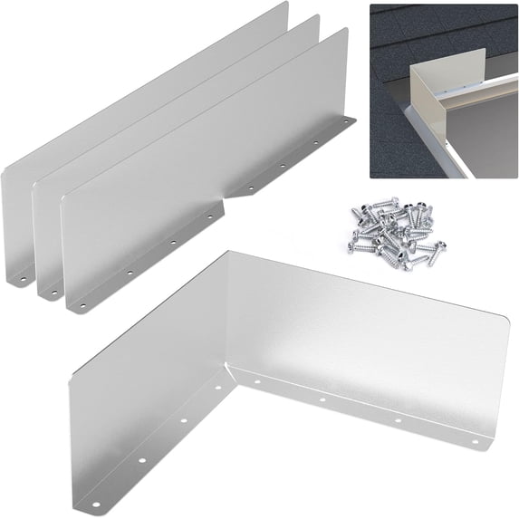 4 Pcs Gutter Valley Splash Guards,Rain Gutter Valley Roofing Gutter ...