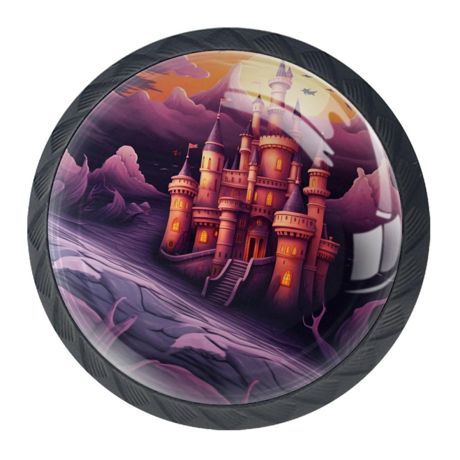 4 Pcs Halloween Castle Knobs for Kitchen Cabinet Cupboard Dresser ...