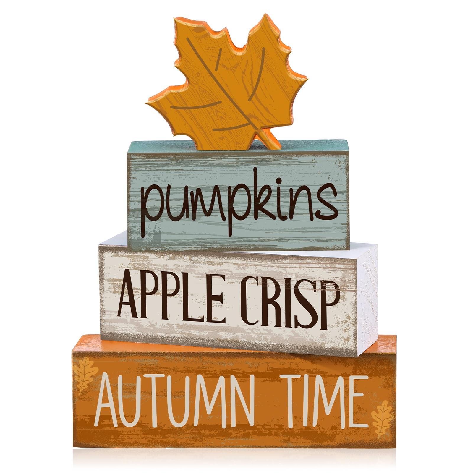 4 Pcs Halloween Coffee Ghost Wooden Signs, Farmhouse Tiered Tray Decor ...
