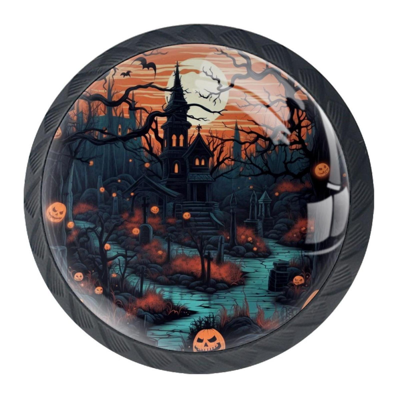 4 Pcs Halloween Graveyard Knobs for Kitchen Cabinet Cupboard Dresser ...