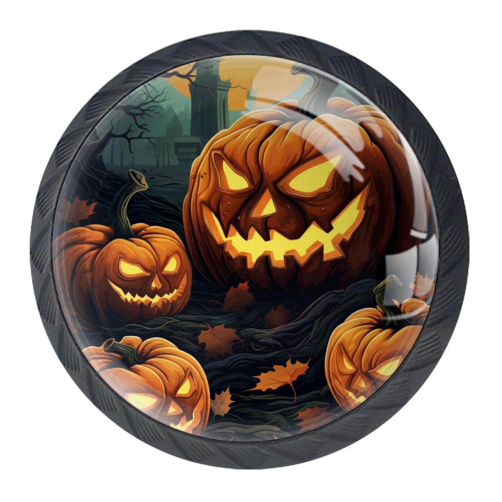 4 Pcs Halloween Pumpkin Knobs for Kitchen Cabinet Cupboard Dresser ...