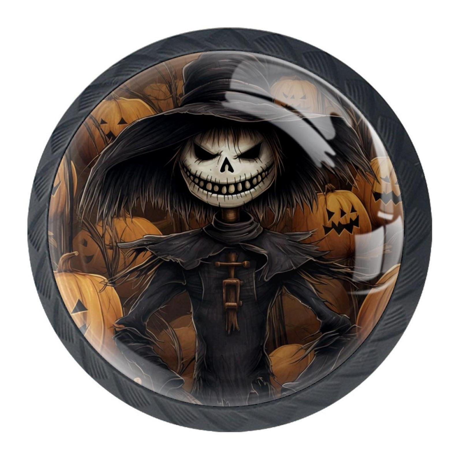 4 Pcs Halloween Scarecrow Knobs for Kitchen Cabinet Cupboard Dresser ...