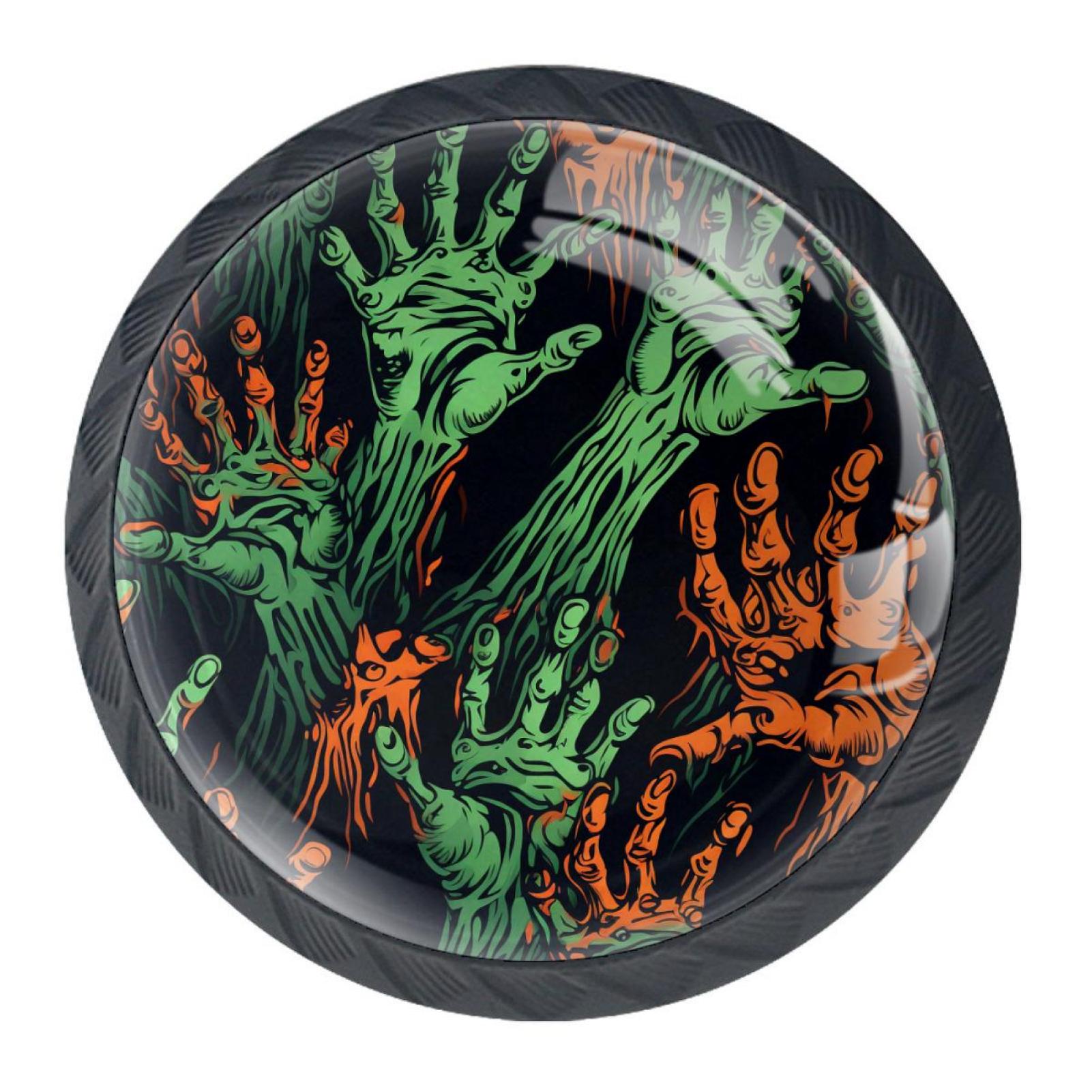 4 Pcs Halloween Scary Hands Knobs for Kitchen Cabinet Cupboard Dresser ...