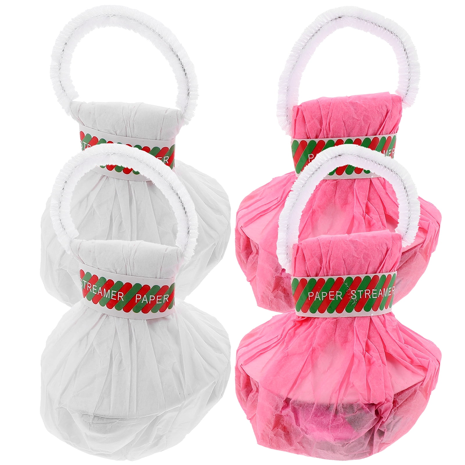 4 Pcs Hand Throwing Ribbons Wedding Props Colorful Streamers Confetti ...