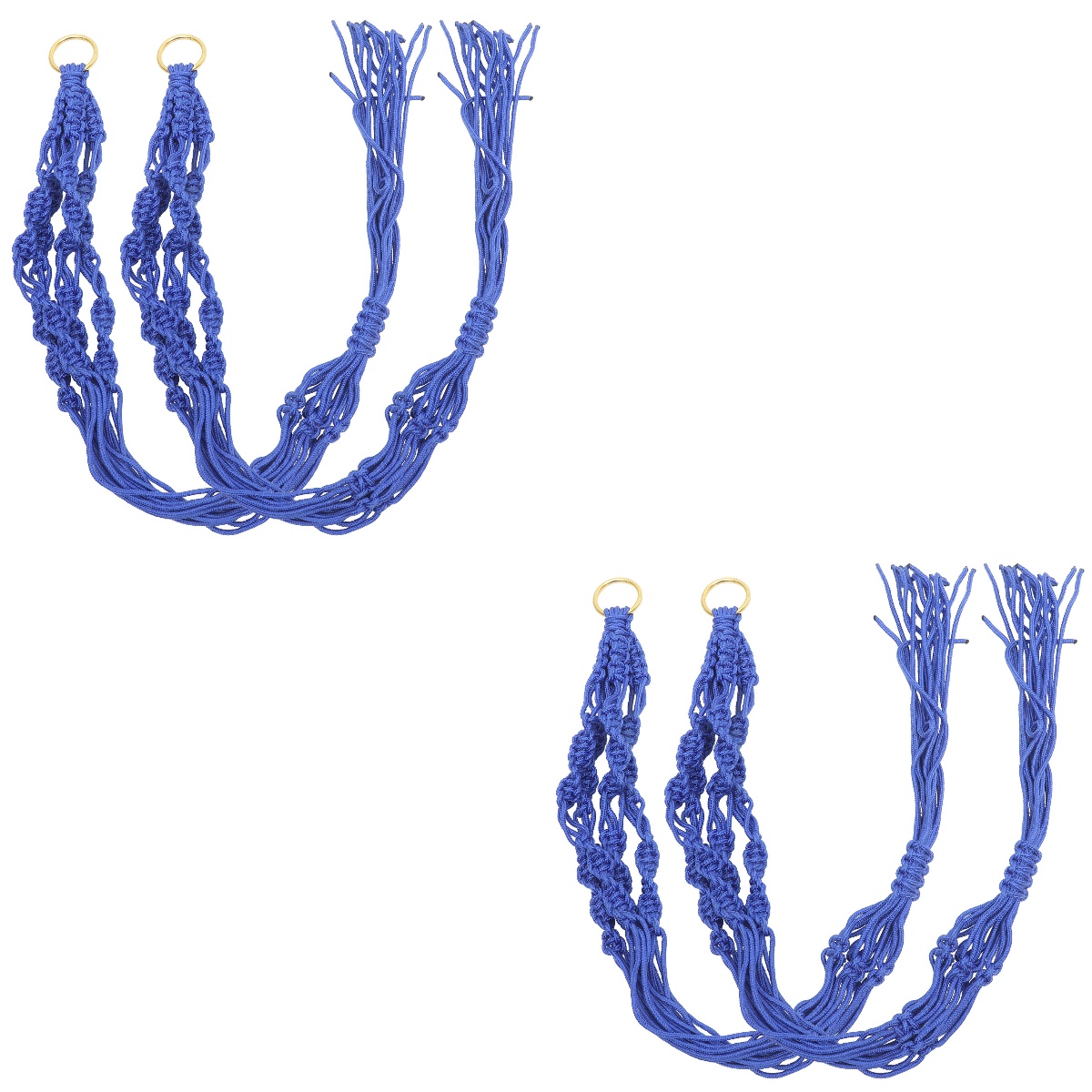 4 Pcs Handmade Flower Pot Net Bag Macrame Plant Hangers Hanging ...