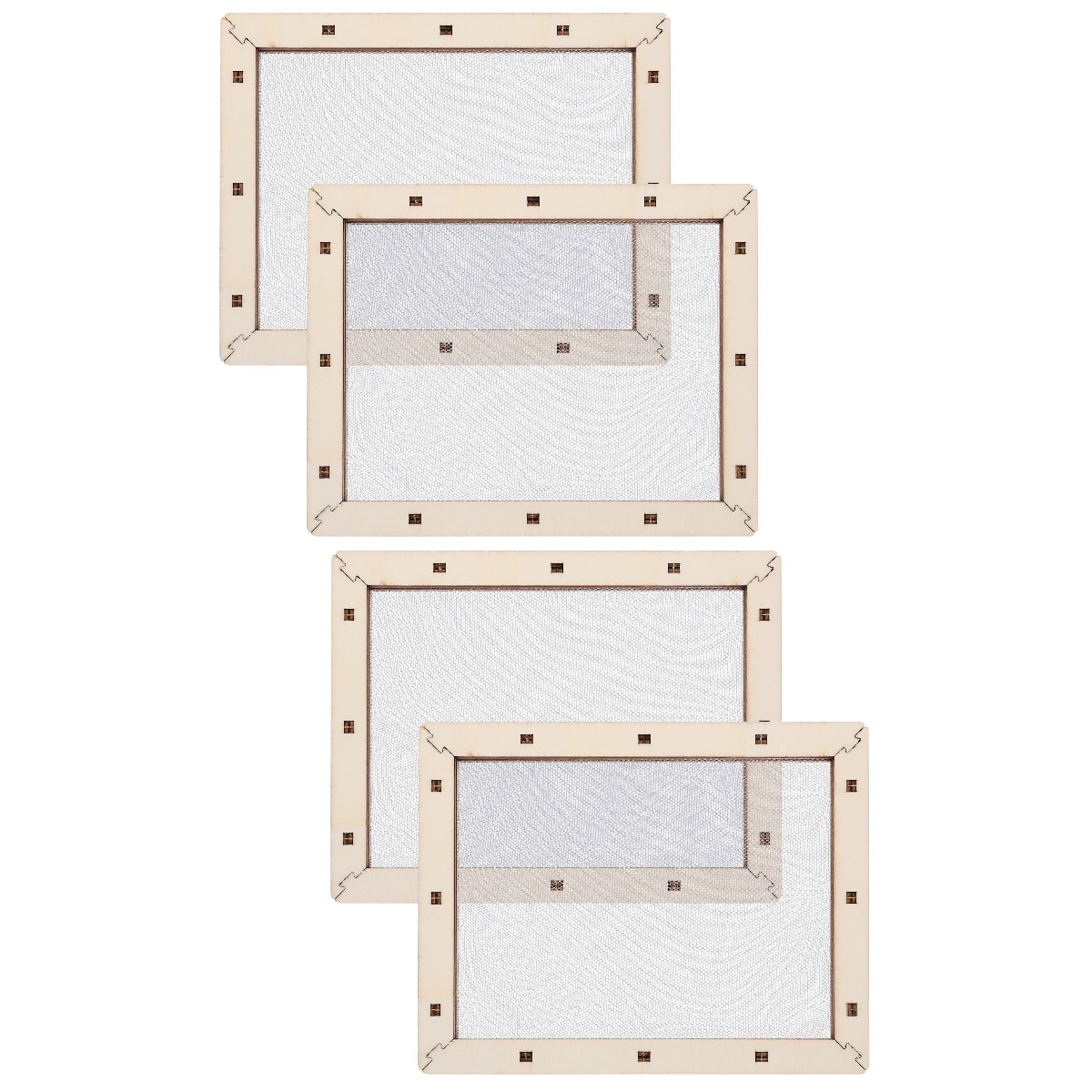 FENGGUIQU Traditional Paper Making Wooden Rectangular Mesh Frames for ...