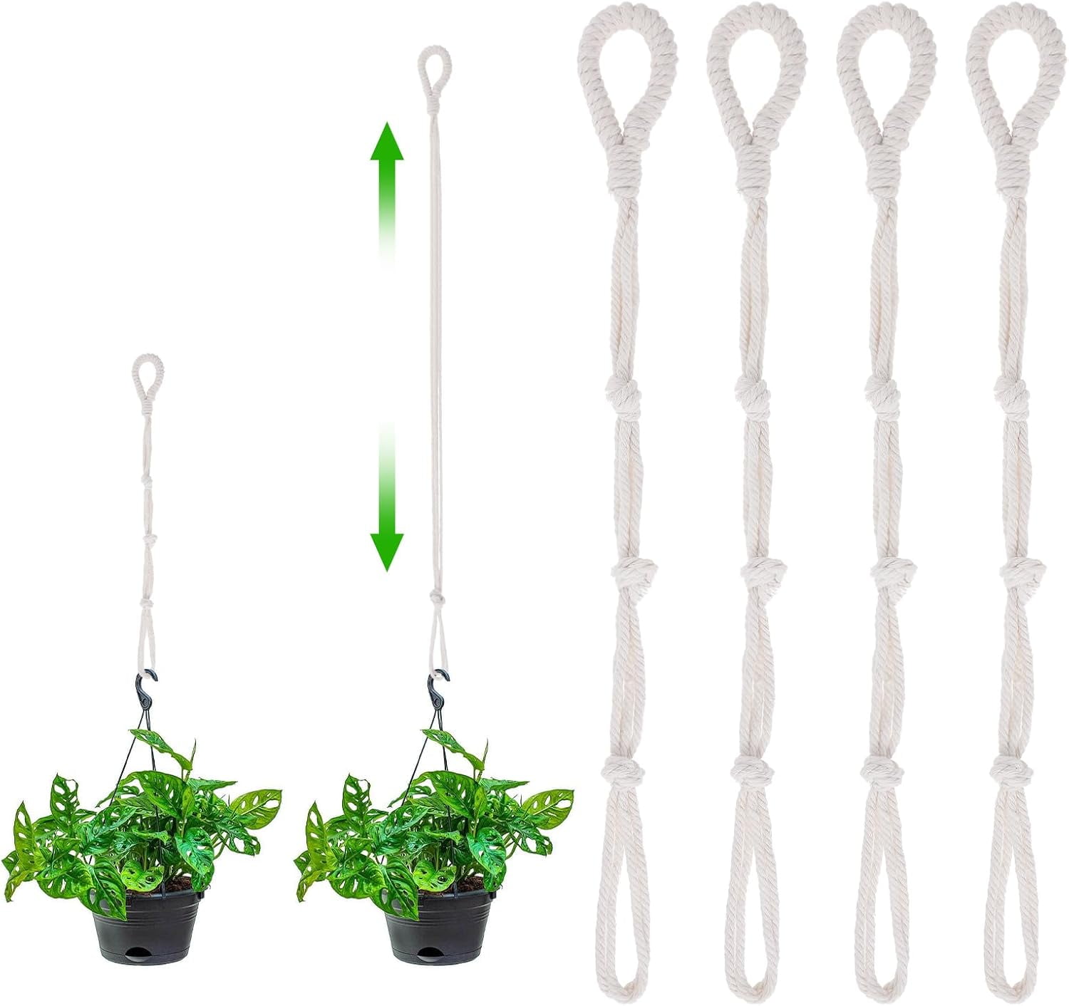 4 Pcs Hanging Chains Plant Hanger Extender Indoor Hanging Planter ...