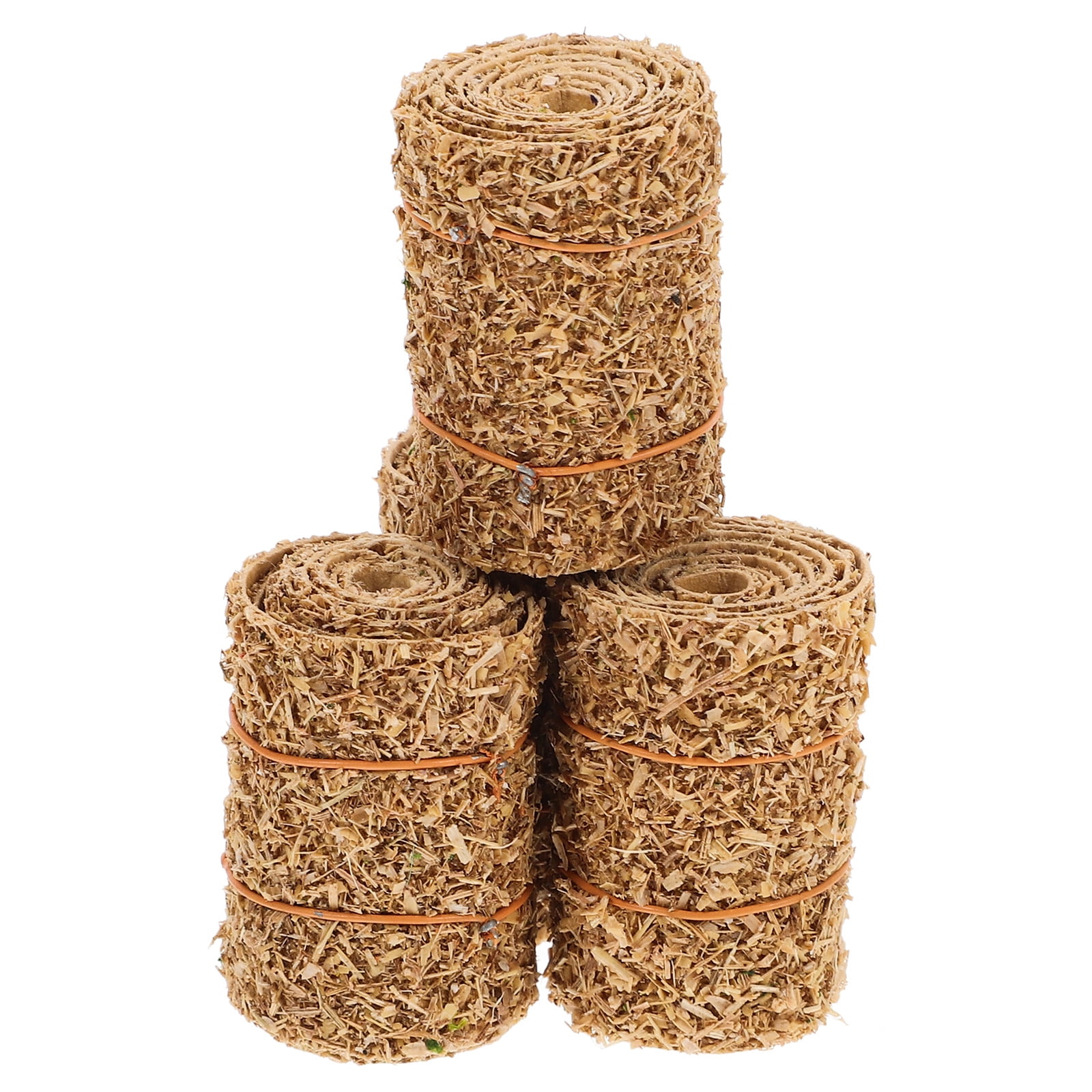 4 Pcs Haystack Model Dollhouse Trim Faux Hay Bales Fake Hay Bales Mini ...