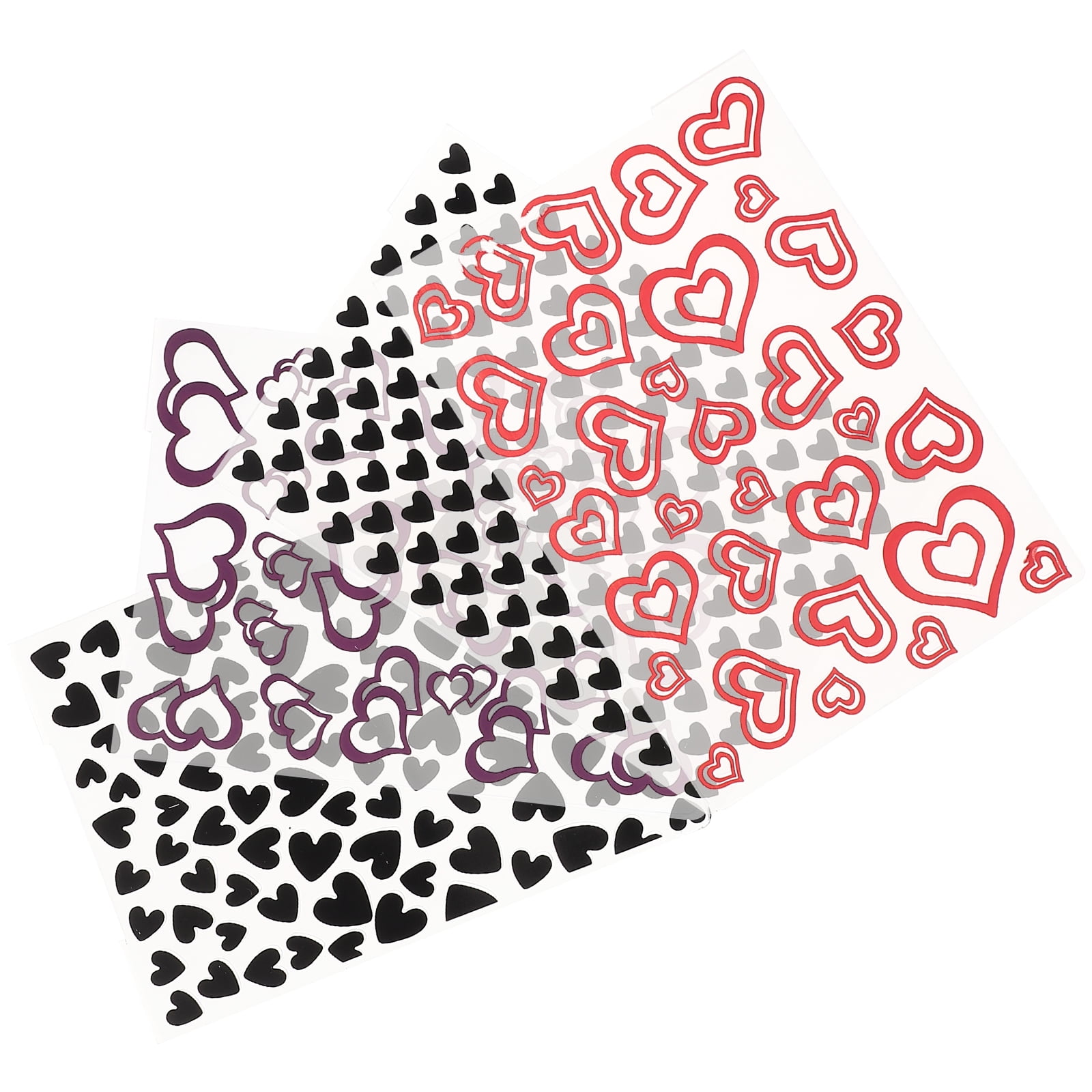 4 Pcs Heart Embossing Template Carving Stencils Folders Embosser ...