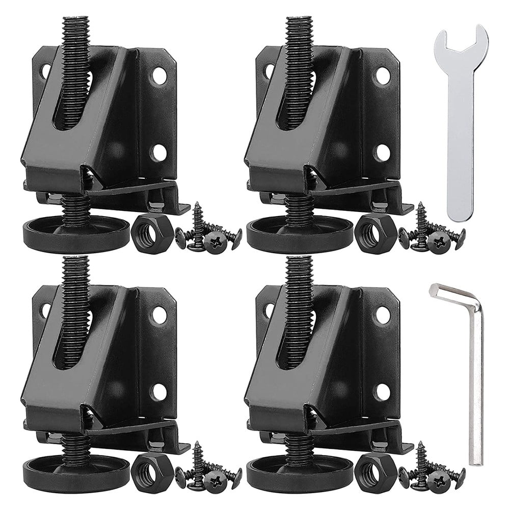 4 Pcs Heavy Duty Adjustable Furniture Leg Levelers for Cabinets and ...