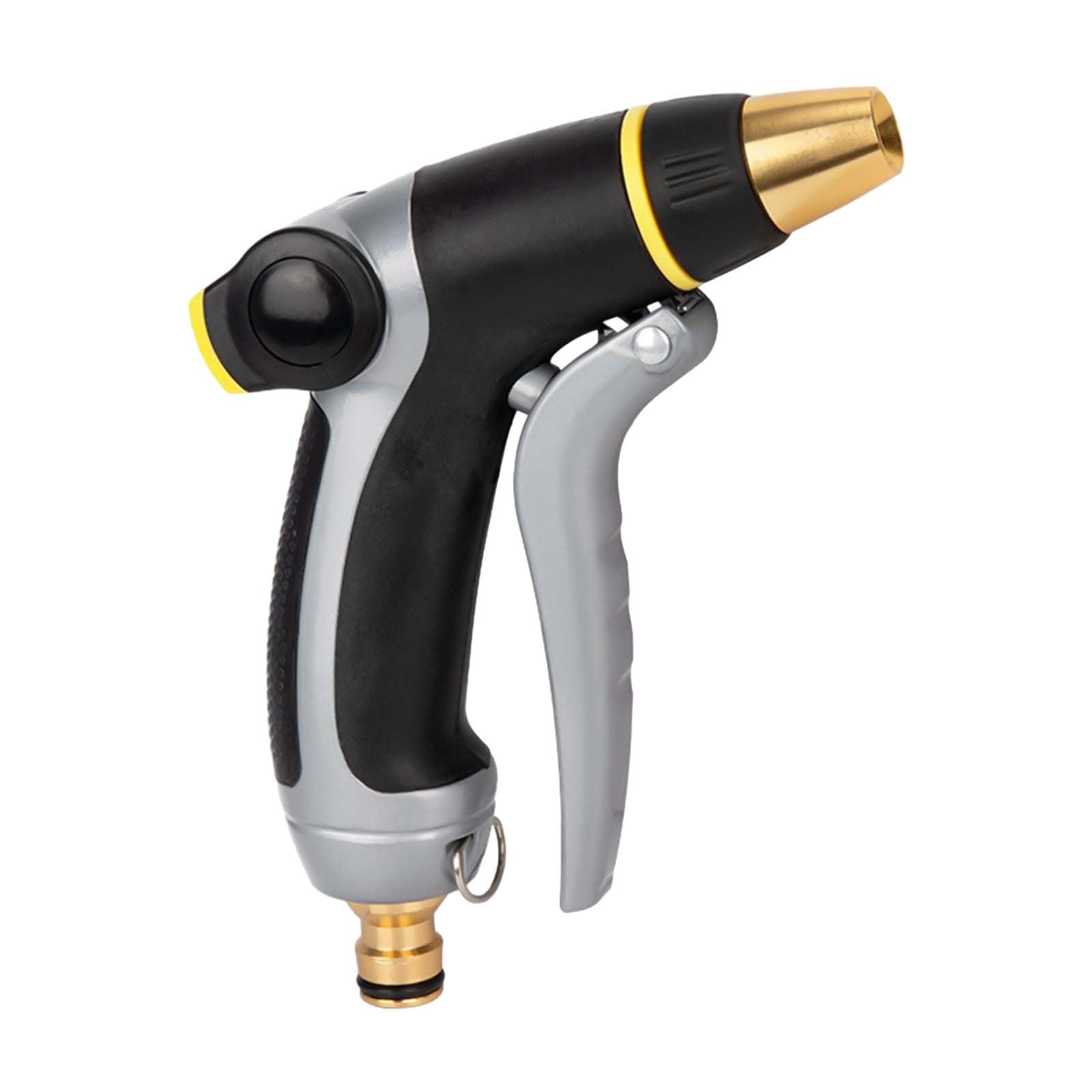 4 Pcs Heavy Duty Brass Garden Hose Nozzle with 360° Swivel & 5 Spray ...