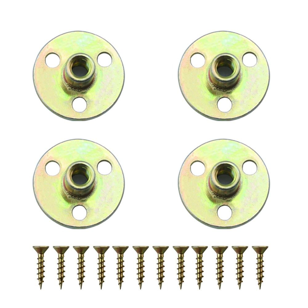 4 Pcs Heavy Duty Flat for Furniture Leg, Sofa, Cabinet with Screws ...