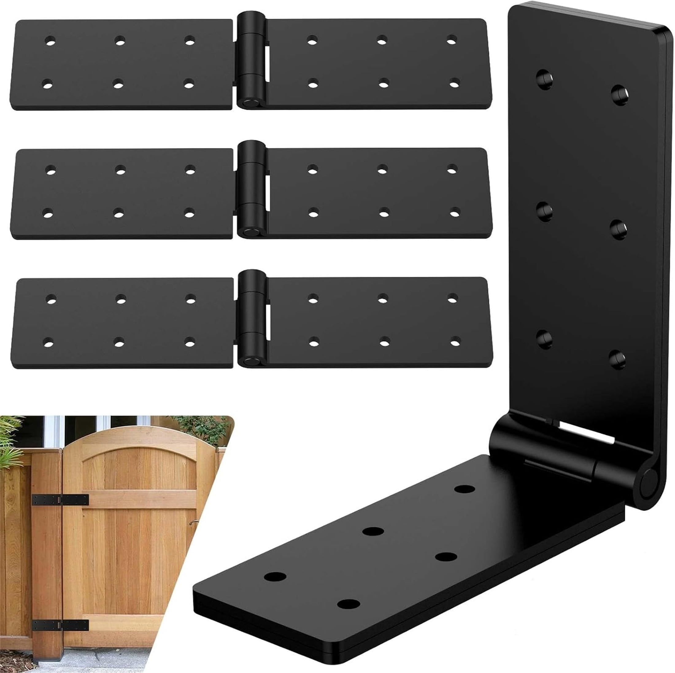 4 Pcs Heavy Duty Gate Hinges Door Hinges 270 Degree Adjustable Butt ...