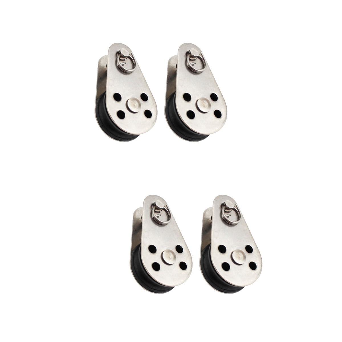 4 Pcs Heavy Duty Pulley Load Lift Pulleys Stainless Steel Poleas ...