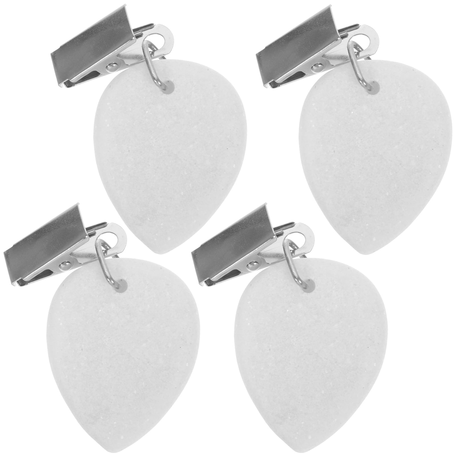 4 Pcs Heavy Duty Tablecloth Weights Clip Marble White - Walmart.com