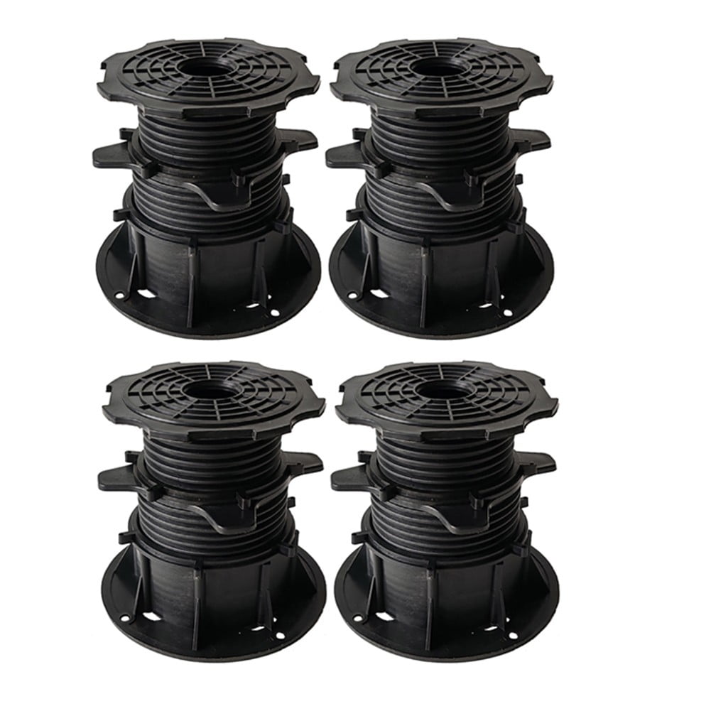 4 Pcs Height Adjustable Decking Support Pedestal Set Eliminate Slope ...