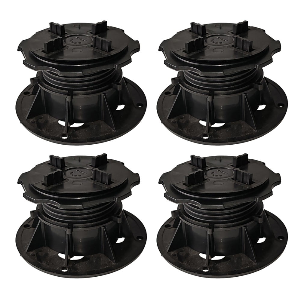 4 Pcs Height Adjustable Decking Support Pedestal Set Eliminate Slope ...