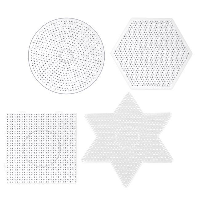 4 Pcs Hexagon Peg Board Fuse Bead Pegboard Large Pegboards Medium ...