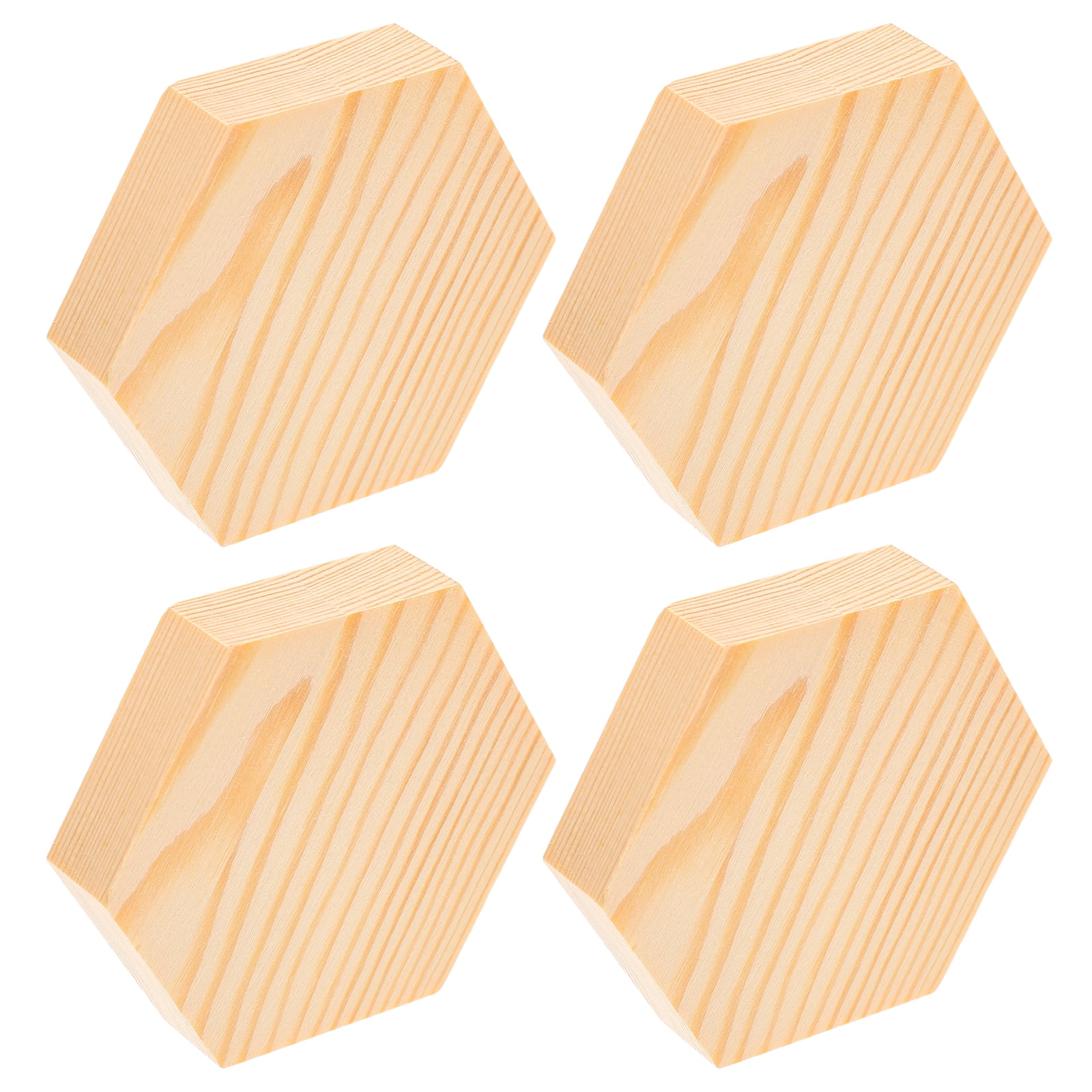 Hexagon Shaped Beige Wood Slices for Decoration Durable and Lightweight ...